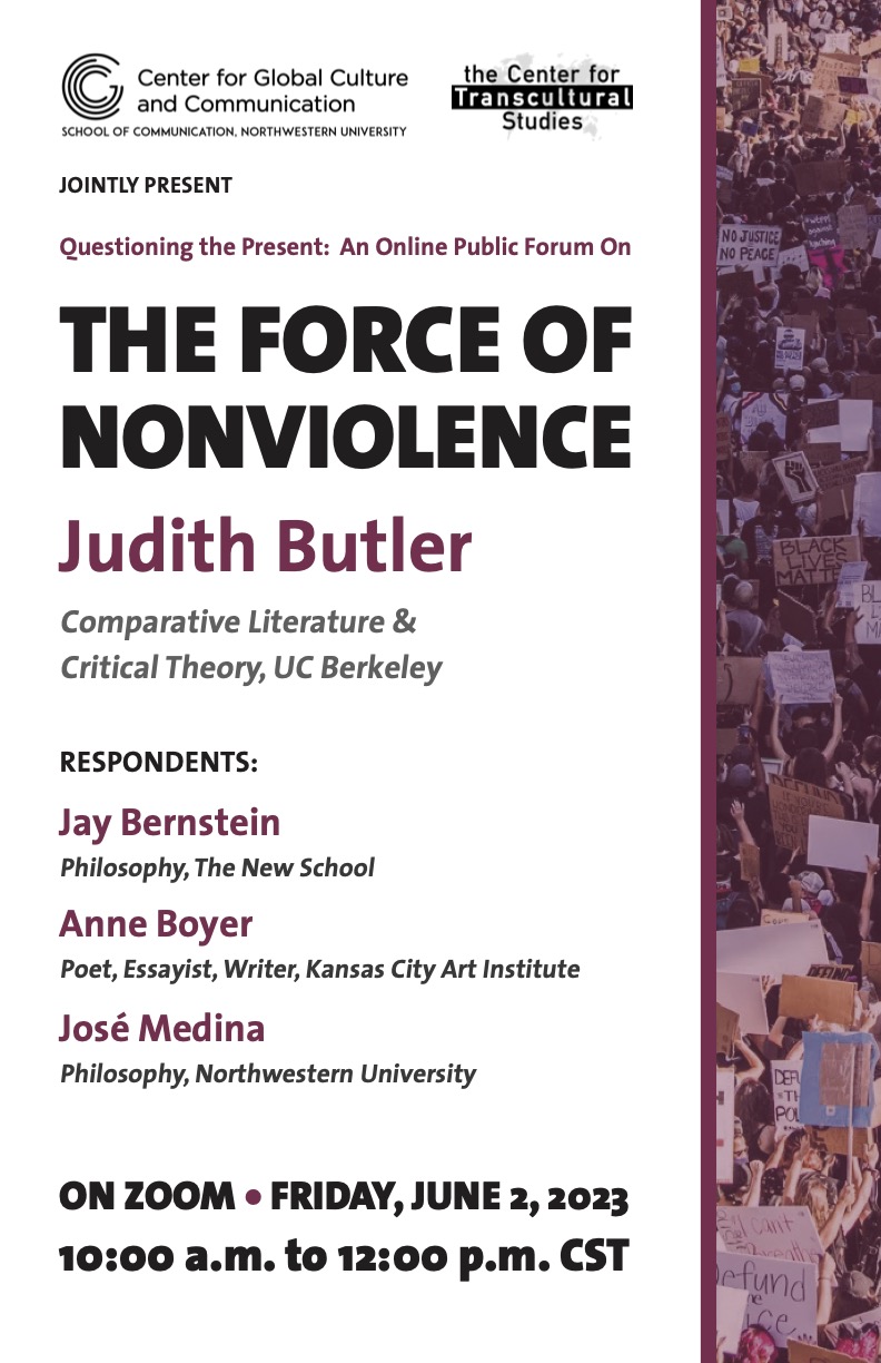 The Force of Non-Violence with Judith Butler - Center for Global ...