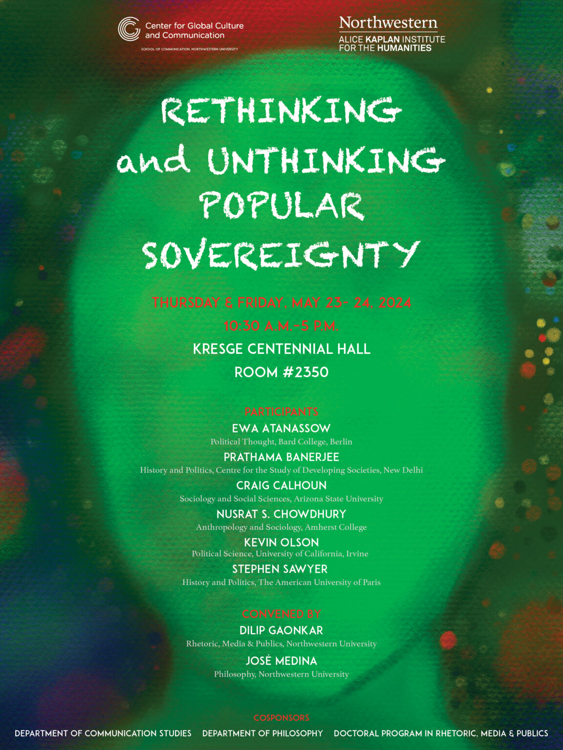 Two-day conference on "Rethinking and Unthinking Popular Sovereignty ...